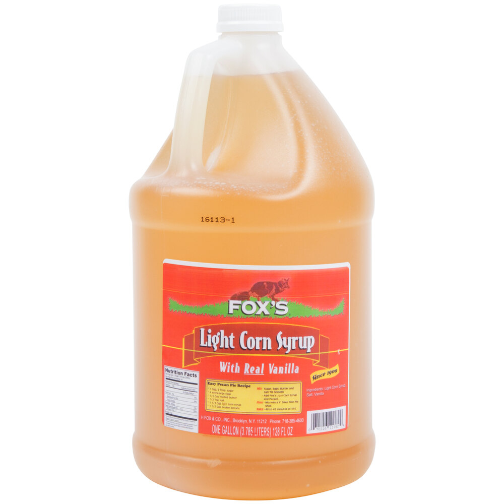 Fox's Light Corn Syrup - 1 Gallon Container
