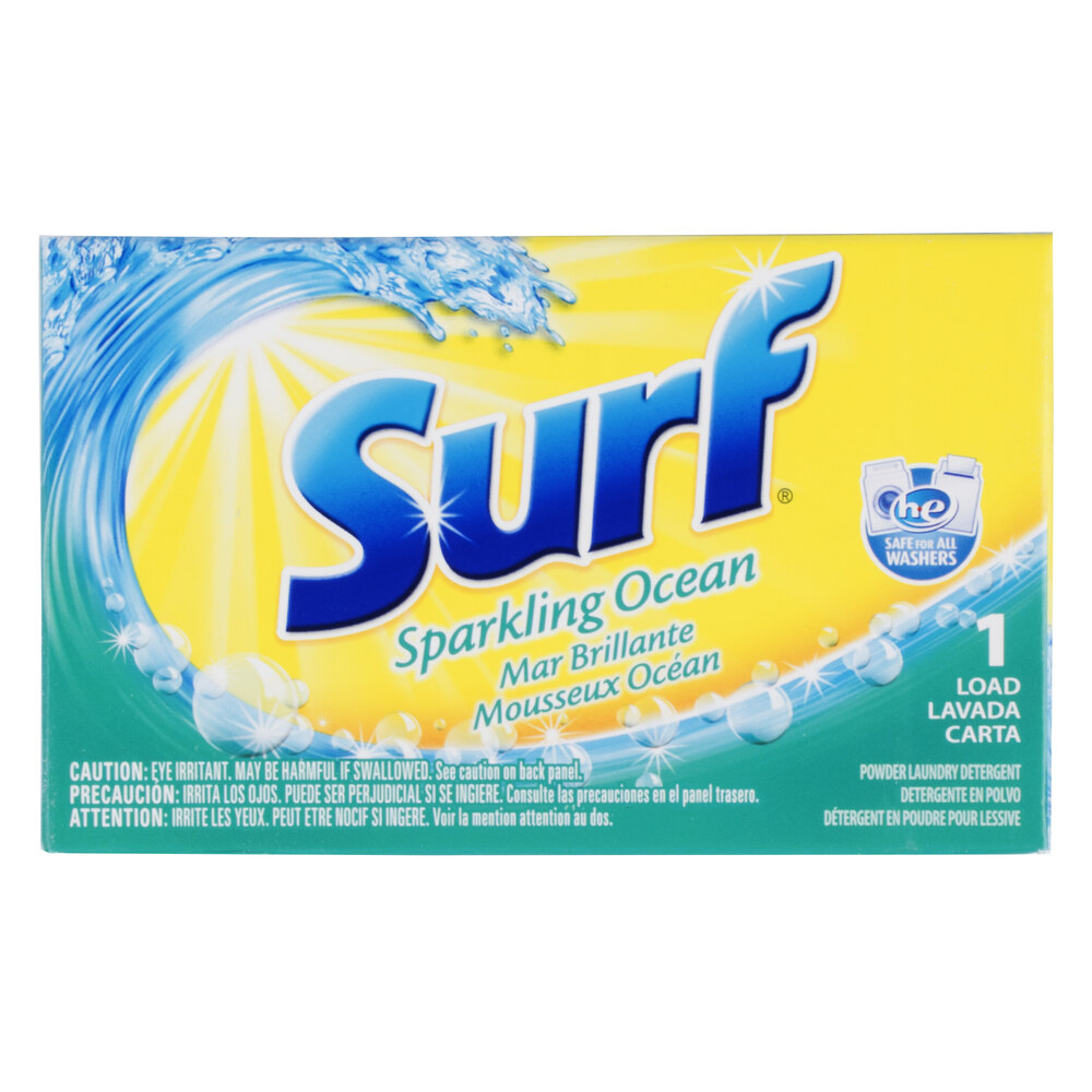 2 oz. Surf Sparkling Ocean Powder Laundry Detergent Box for Coin ...
