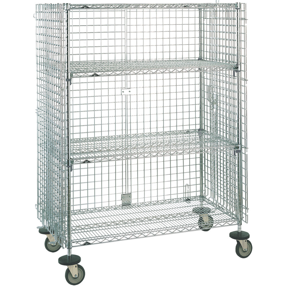 Metro SEC33ECQ QwikSLOT Mobile Standard Duty Wire Security Cabinet 41 ...
