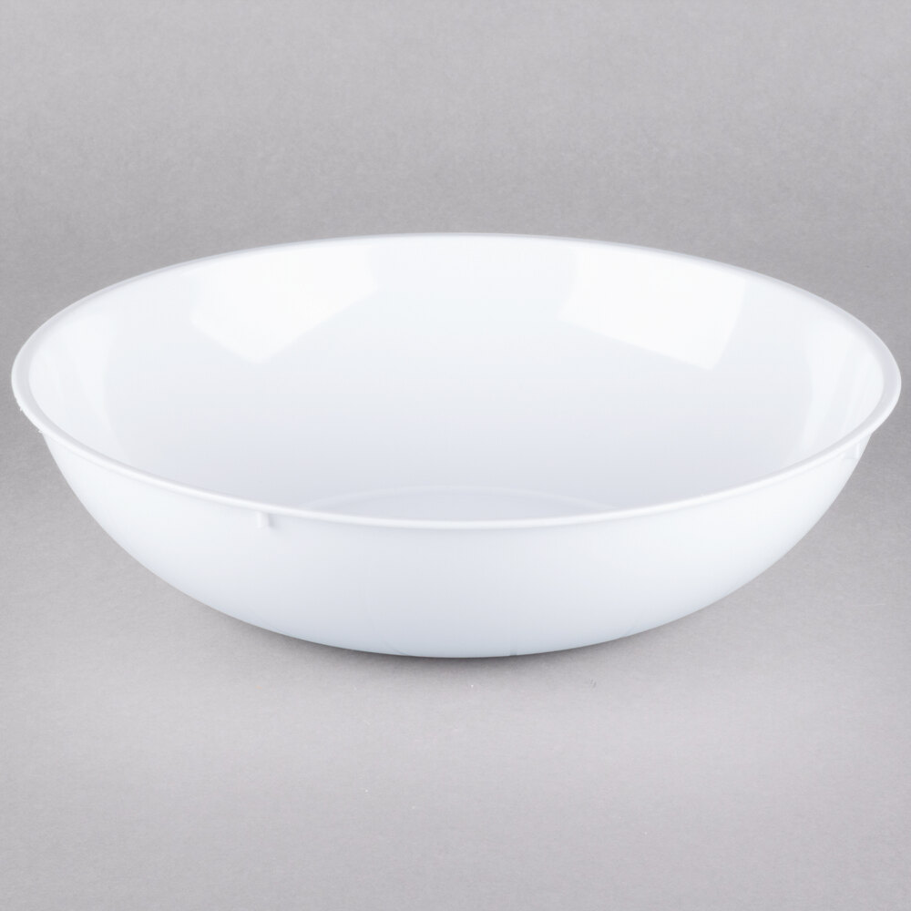 Fineline 3505-WH Platter Pleasers 1 Gallon (128 oz.) White Plastic ...