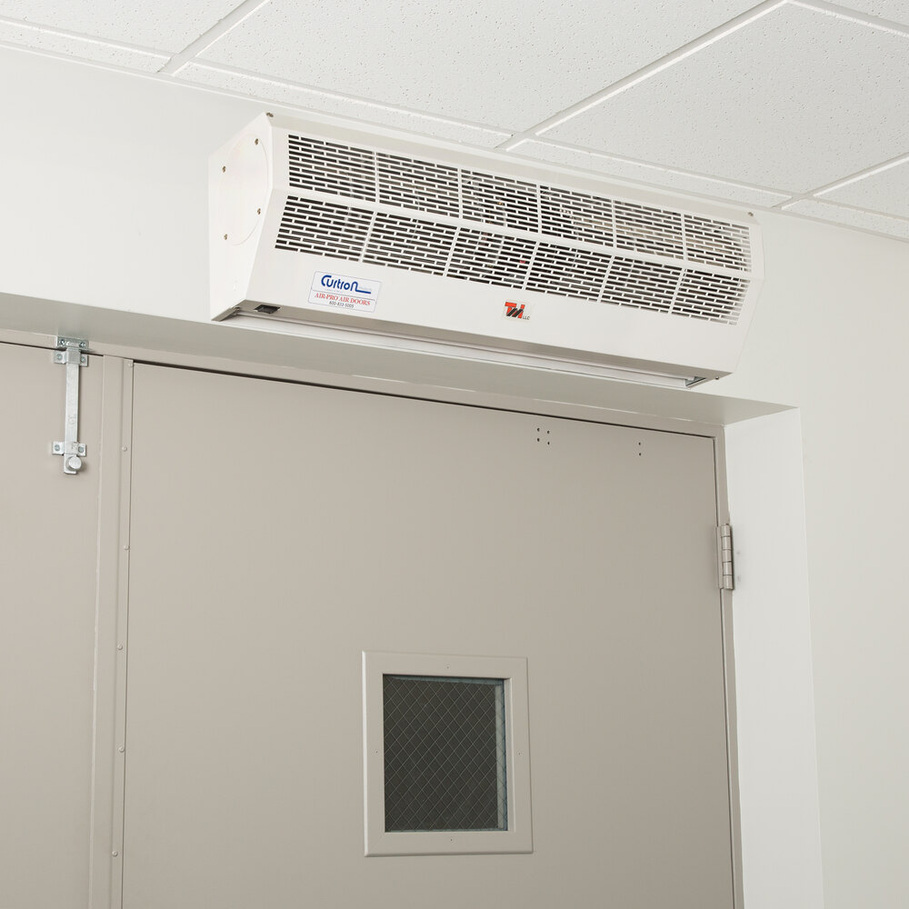 Curtron AP-2-36-1-PC Air-Pro White Powder Coated Air Curtain - 120V
