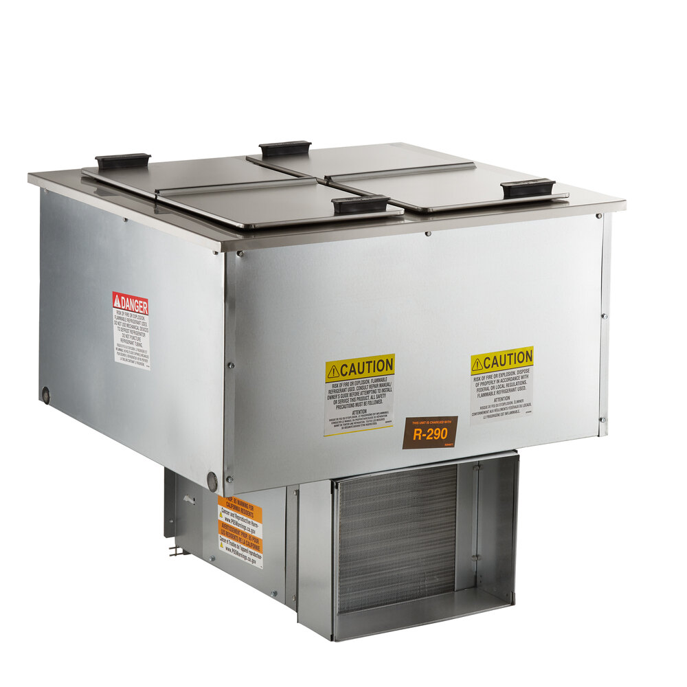 Delfield N227P 12 Gallon Drop In Freezer with Stainless Steel Lids