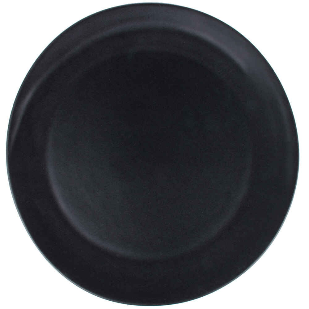10 Strawberry Street RPPLE-BLKCHRGR Matte Wave 12 3/4" Black Charger ...
