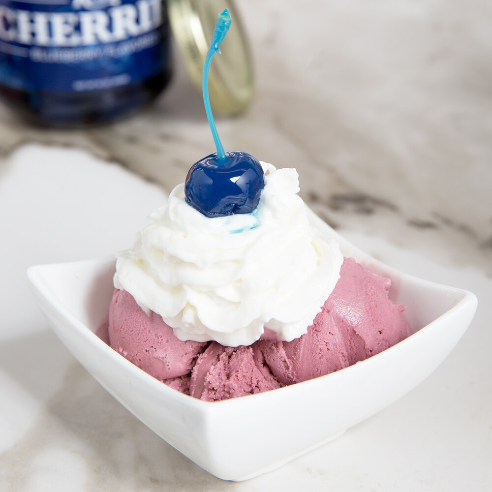 Regal 16 oz. Dark Blue Maraschino Cherries with Stems