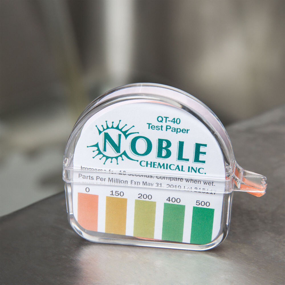 Noble Chemical QT-40 Quaternary Test Paper Dispenser - 0-500ppm