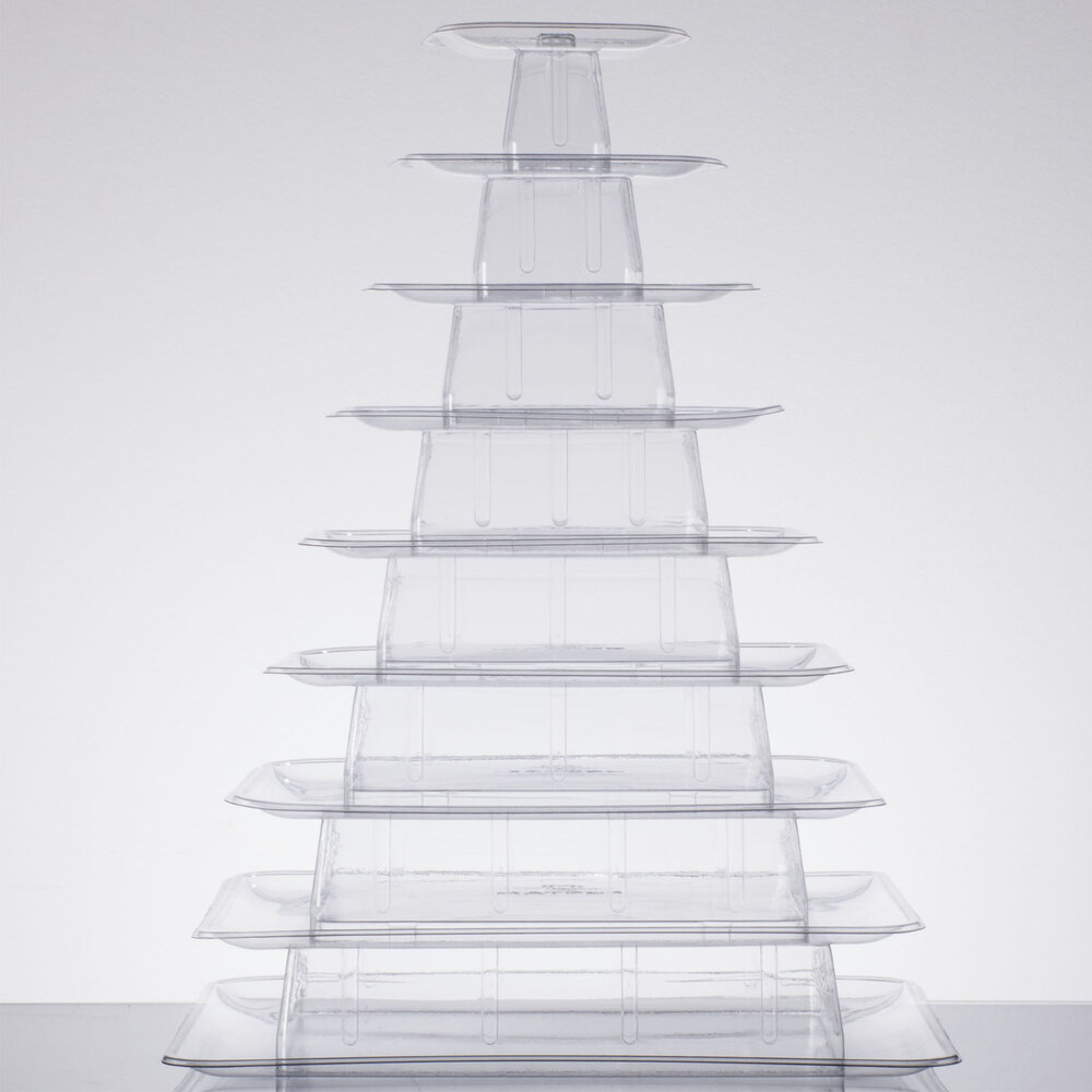Matfer Bourgeat Pyramid Macaron Display Stand (Clear 9-Tier)