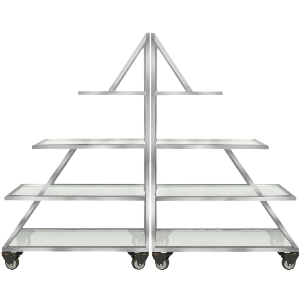 Eastern Tabletop ST1725 82 1/2" x 14" x 64" Triangle Stainless Steel ...