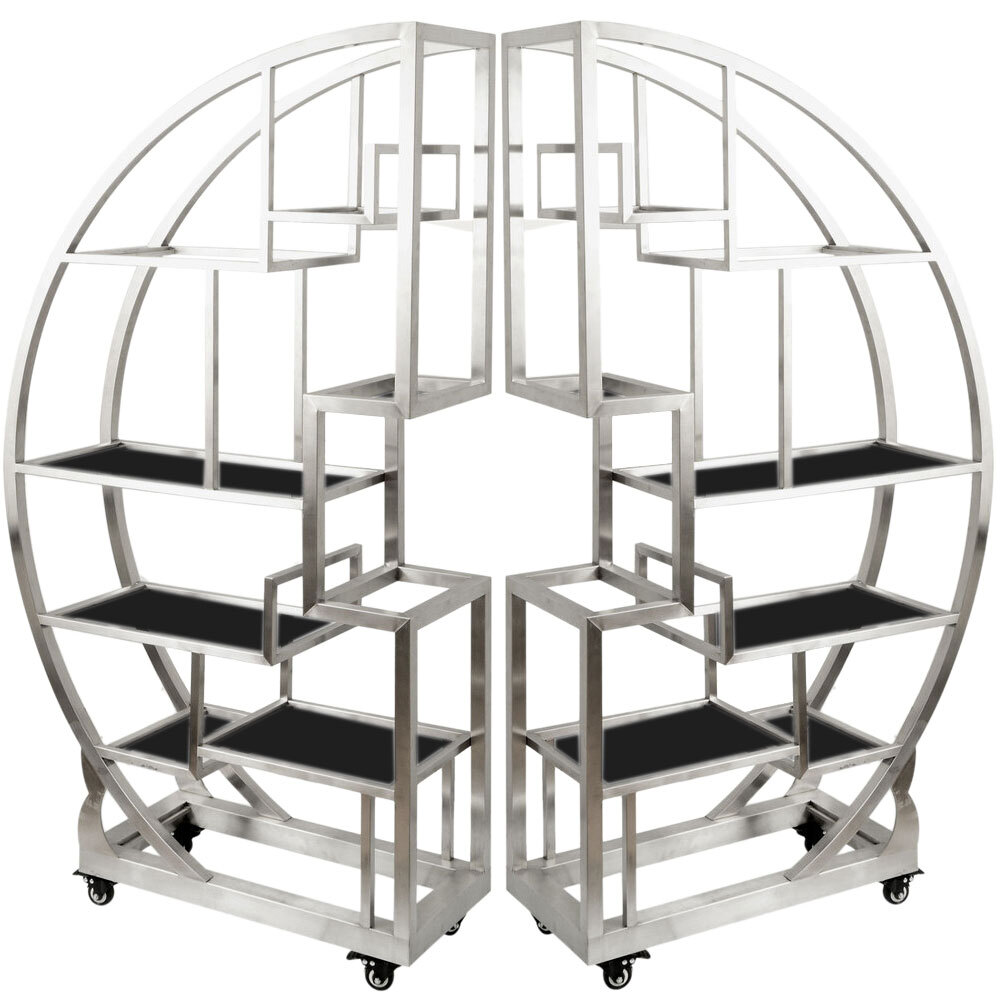 Eastern Tabletop AC1790BK 72 1/2" x 13 3/4" x 72" Cartwheel Stainless ...