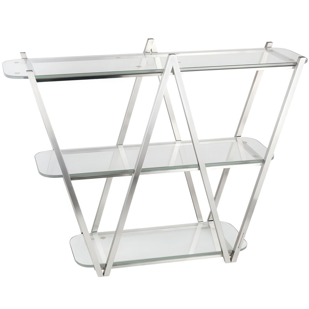Eastern Tabletop ST1775 35" x 11" x 29 1/2" Stainless Steel 3 Tier "W ...