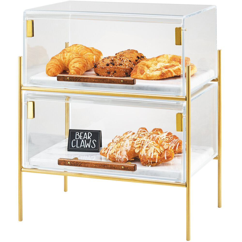 Cal-Mil 3706-1511-46 Mid-Century 16 1/4" x 11 1/4" x 18" Pastry Case ...