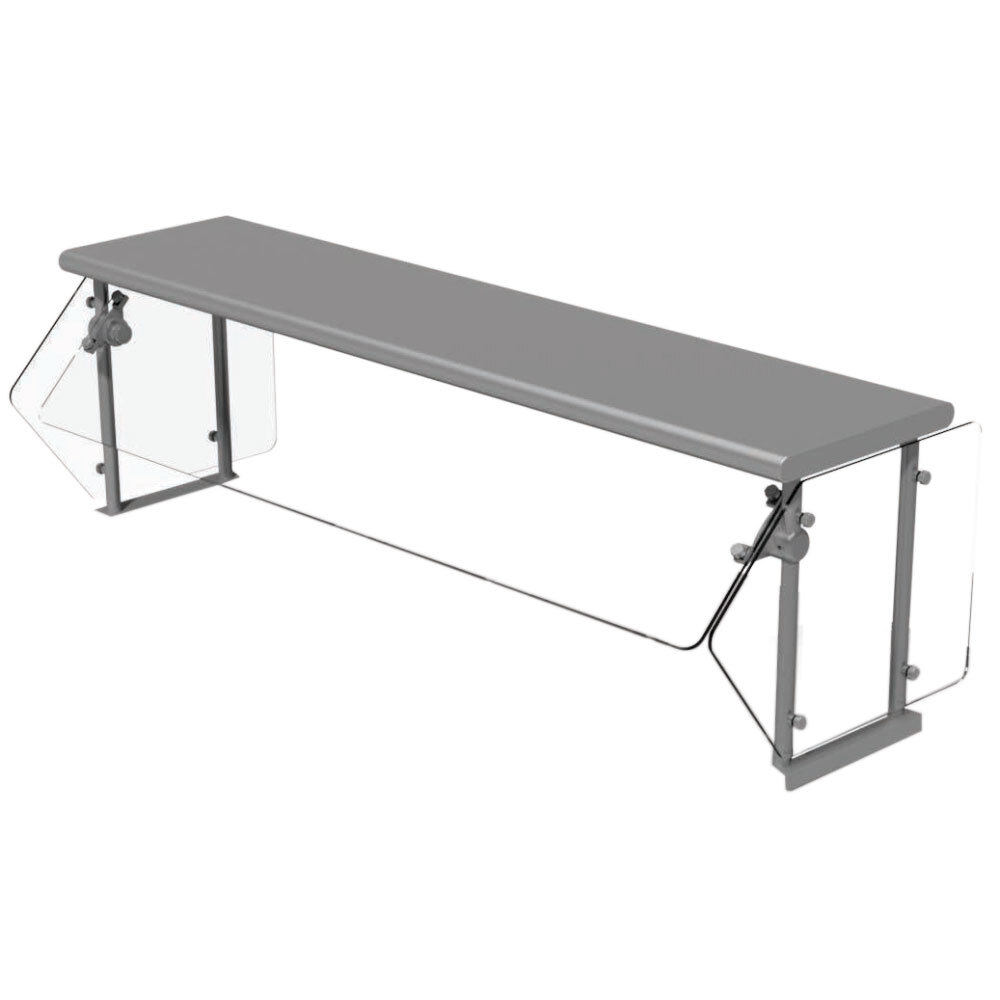 Advance Tabco Sleek Shield NSG-15-4WELL 4 Well Single Tier Self Service ...