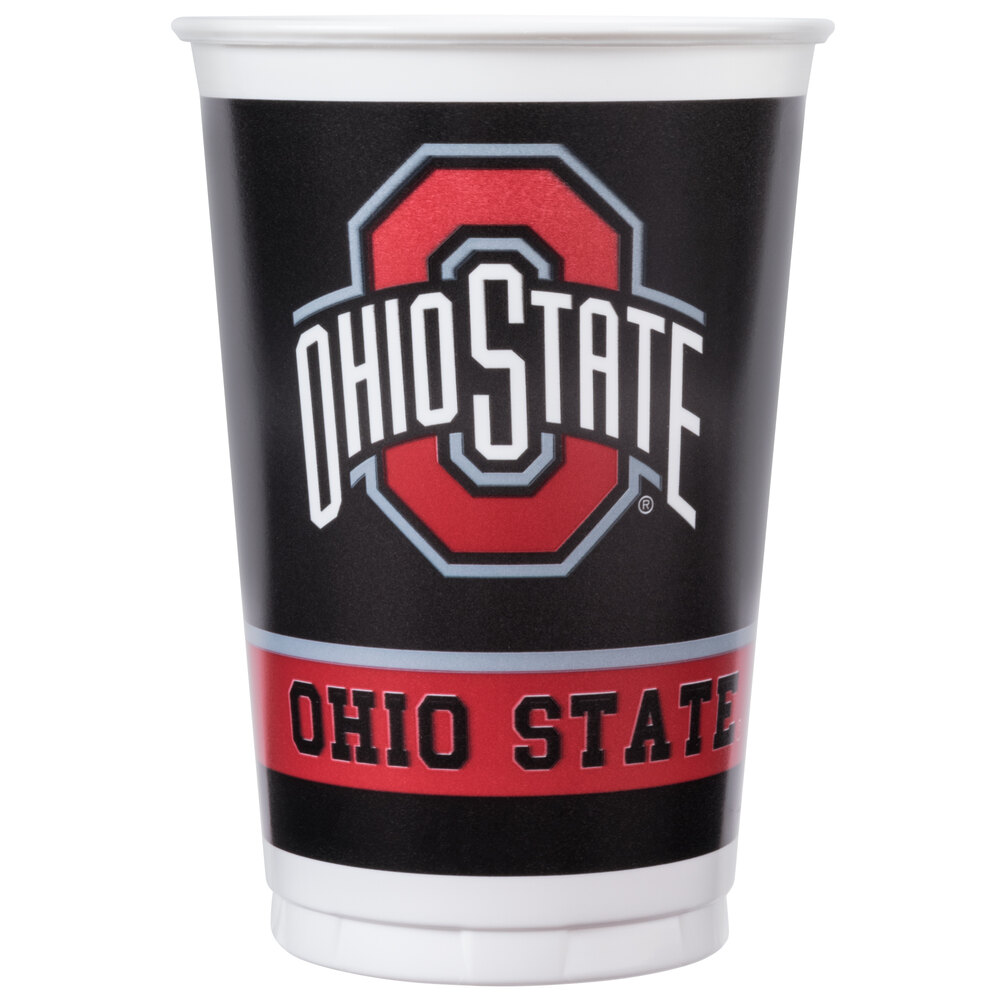 Creative Converting 318561 20 oz. Ohio State University Plastic Cup ...