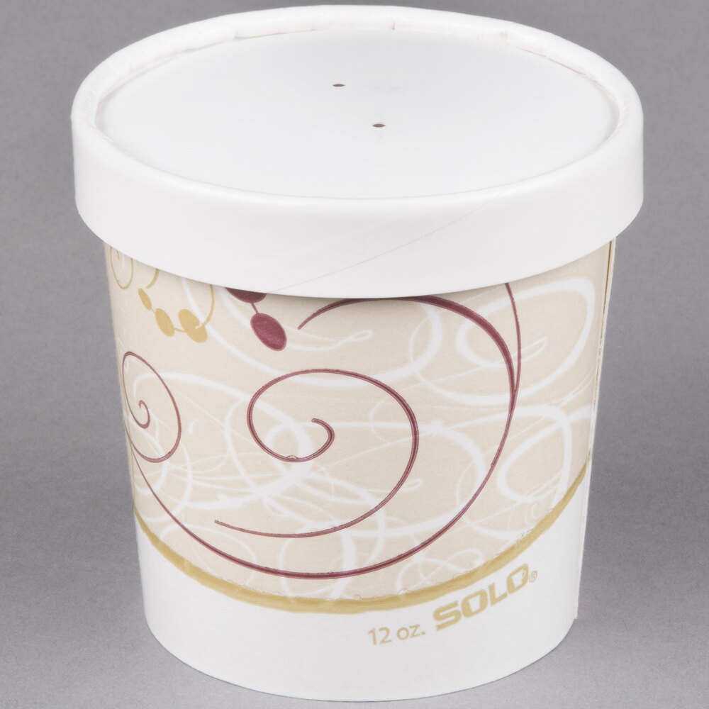 Solo KHSB12A-J8000 Symphony Print 12 oz. Double Poly-Paper Soup / Hot ...