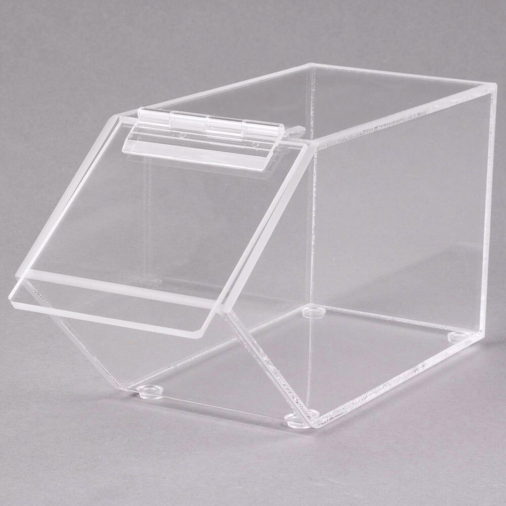 Cal-Mil 492 Classic Stackable Acrylic Topping Bin - 4 1/2" x 11" x 5 1/2"