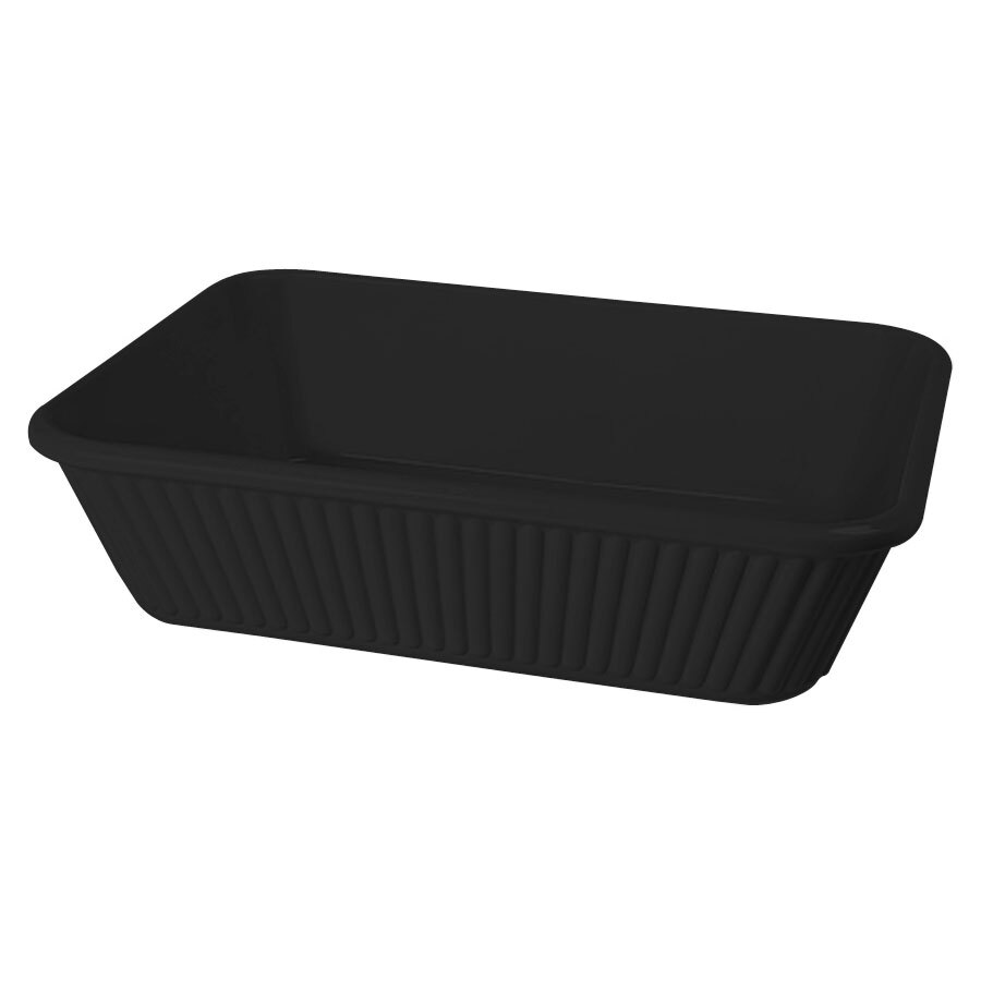 GET ML-177-BK 3 Qt. 10" x 8 3/4" Black Melamine Rectangular Casserole ...