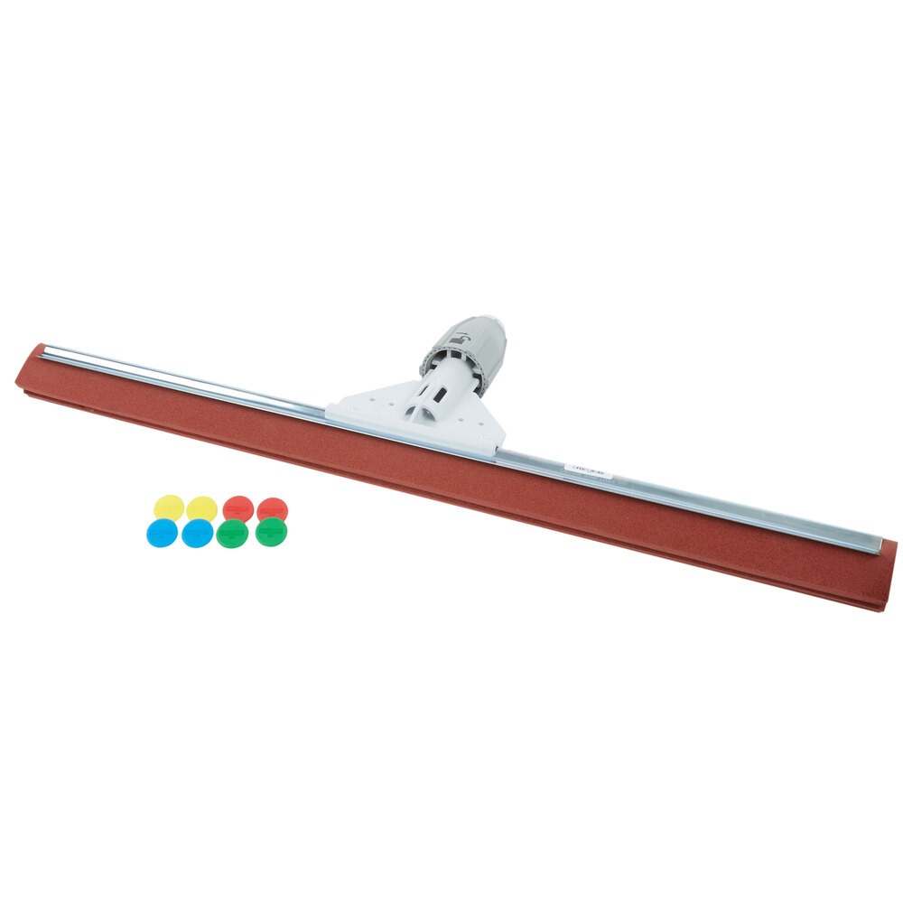 Unger HW30A SmartFit WaterWand 30" Heavy Duty Red Floor Squeegee with ...