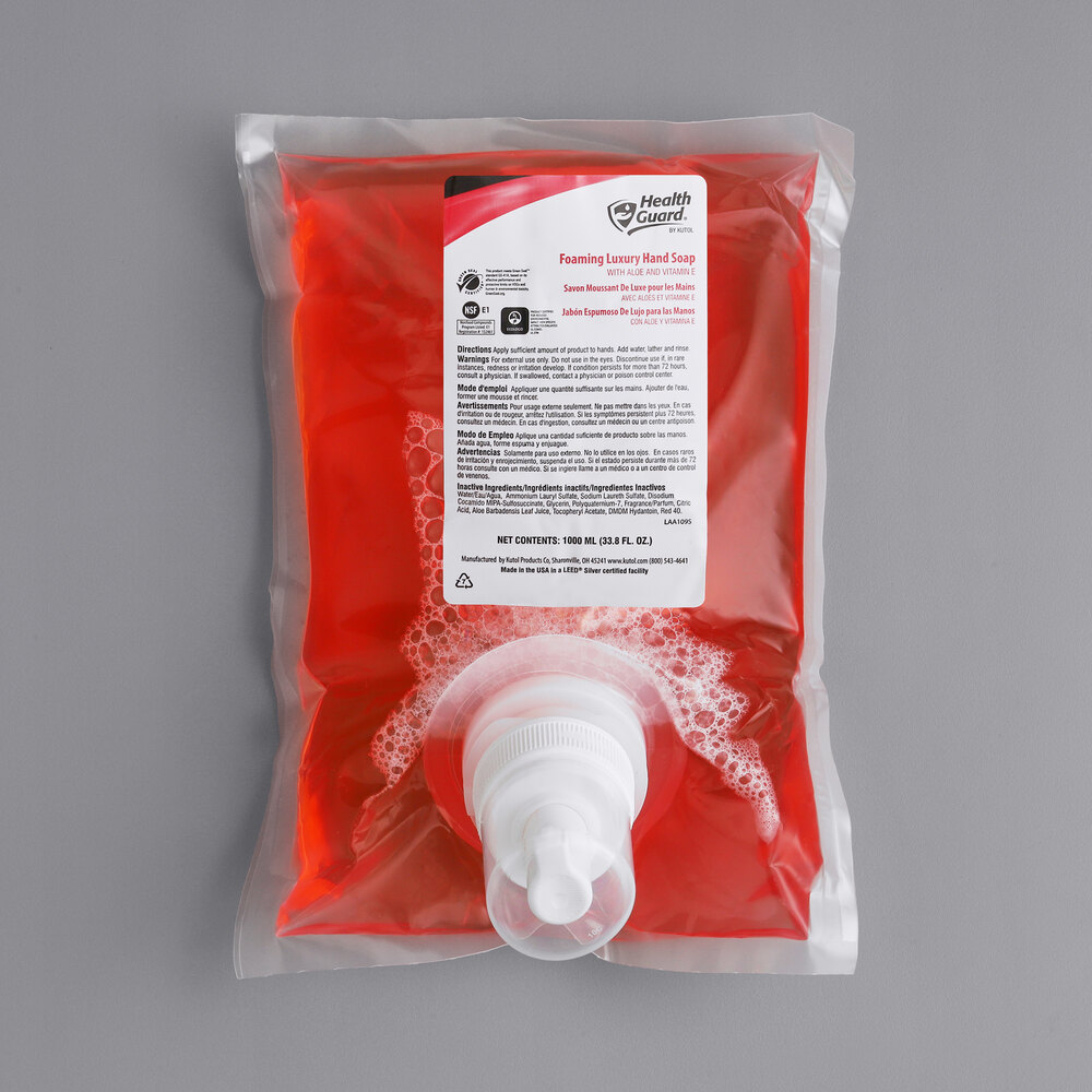 Kutol 69041 Foaming Hand Soap Bag, Tropical Scent - 6/Case