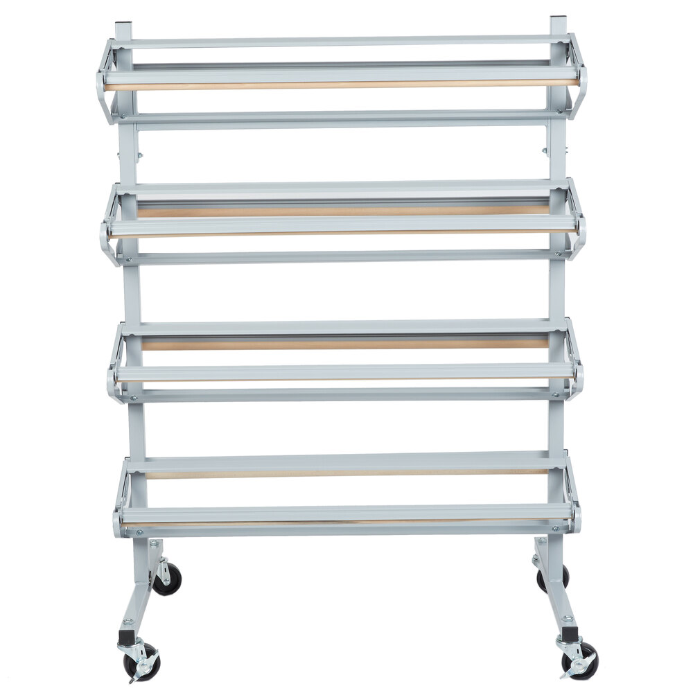 Bulman R370 36" Horizontal Tower 8 Roll Standard Paper Rack - Unassembled