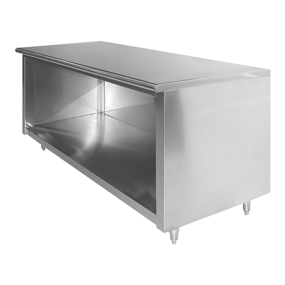 Advance Tabco EB-SS-244 24" x 48" 14 Gauge Open Front Cabinet Base Work ...