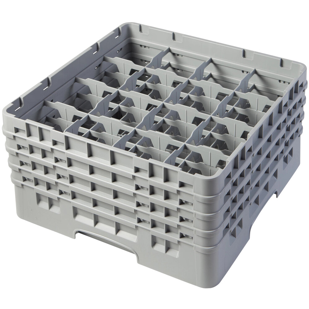 Cambro 16S800151 Camrack 8 1/2" High Customizable Soft Gray 16 ...
