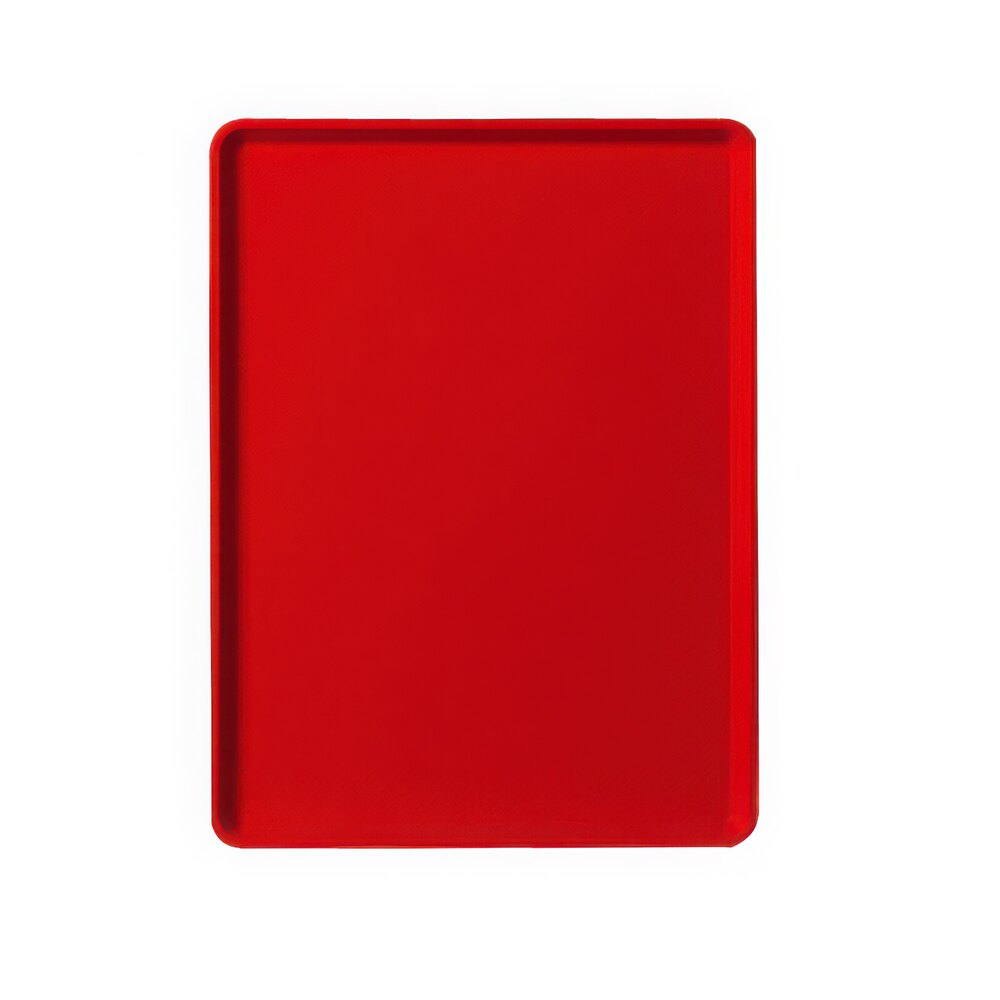 Cambro 1219D510 12" x 19" Signal Red Dietary Tray - 12/Case