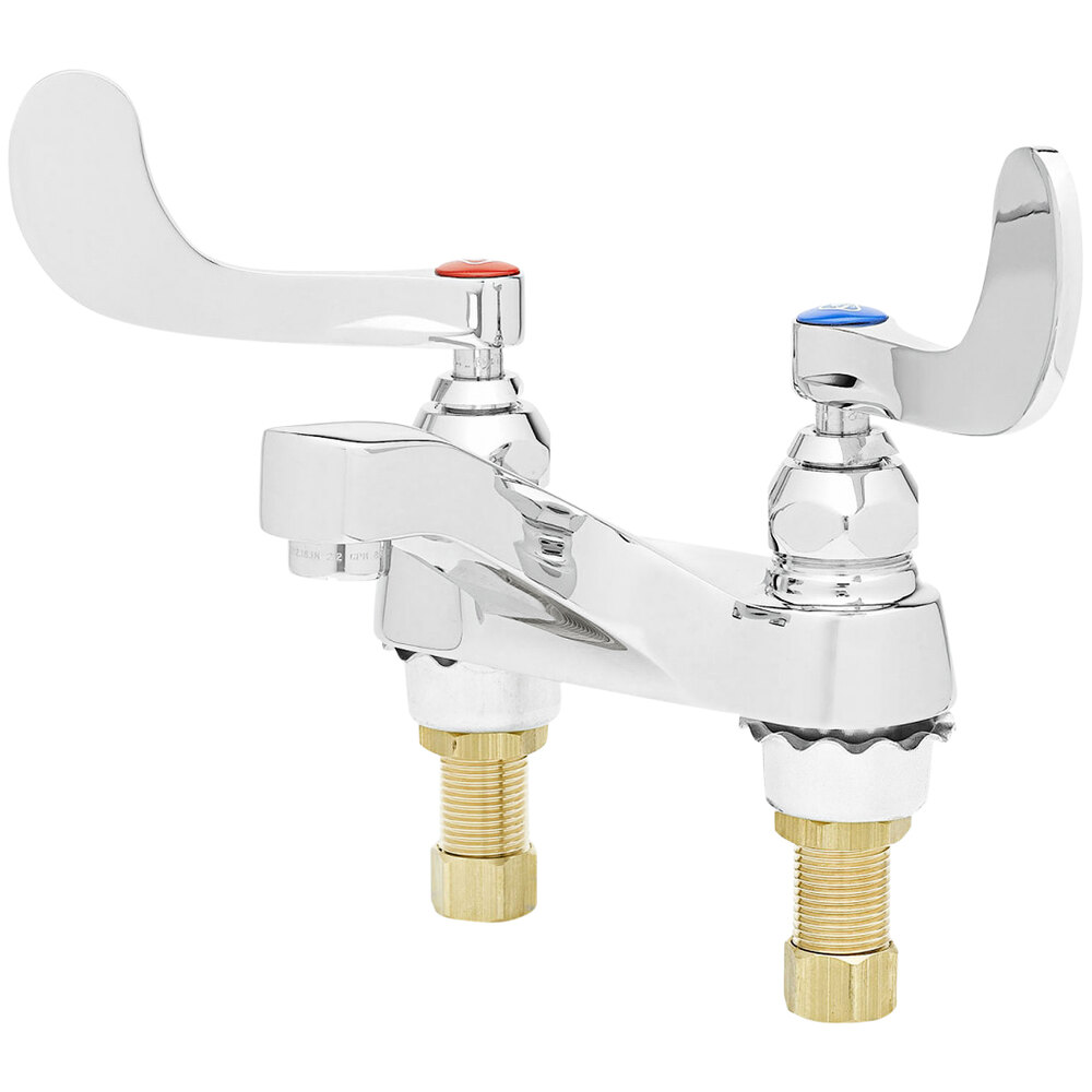 T&S B-0890 Deck Mounted Medical Lavatory Faucet with Eterna Cartridges ...
