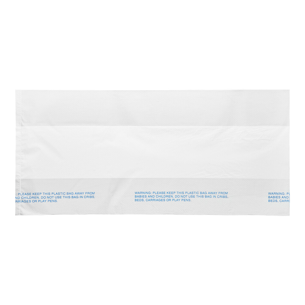 LK Packaging 15" White HDPE Wet Pack Grocery Bag - 500/Box