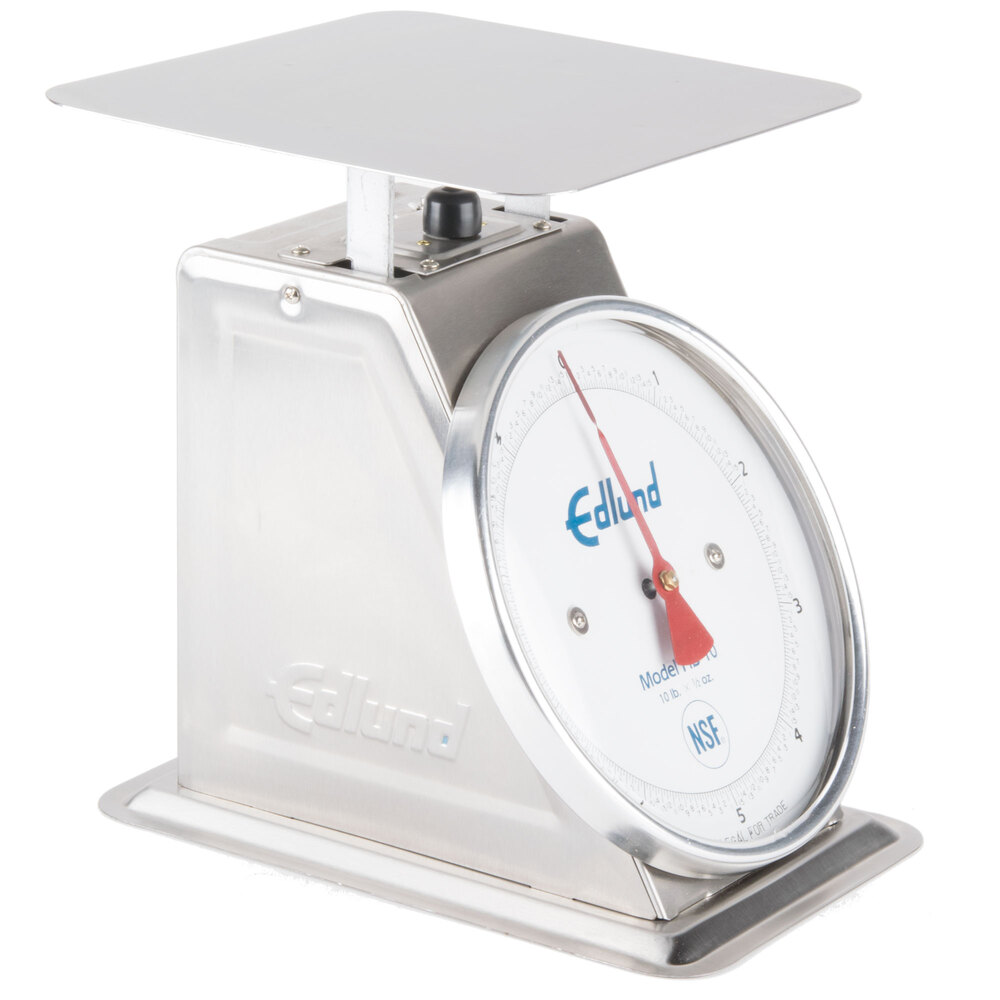 Edlund HD-10DP Heavy-Duty 10 lb. Portion Scale with 8 1/2" x 8 1/2 ...