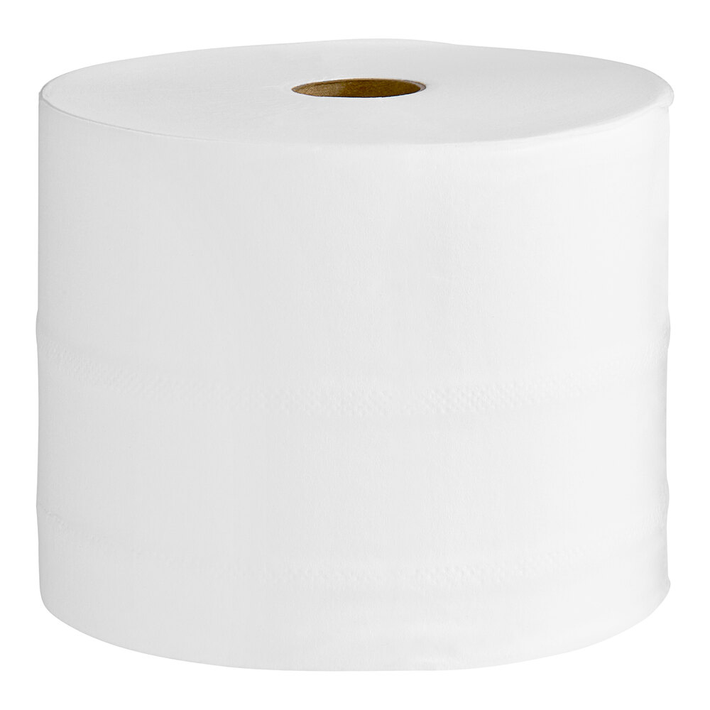 Morcon M1000 3 15/16" x 4" 2-Ply 1000 Sheet Bath Tissue Roll - 36/Case