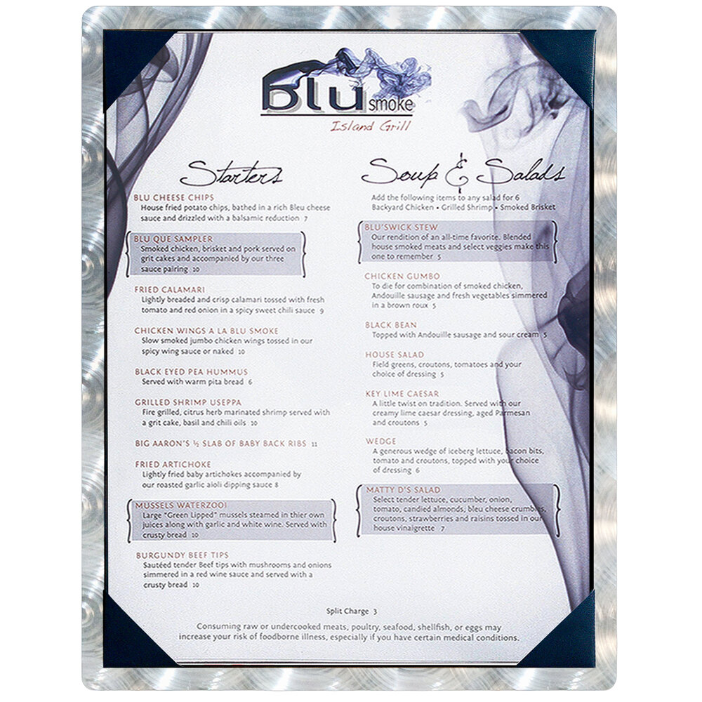 Menu Solutions ALSIN57-PIX Alumitique 5" x 7" Single Panel Swirl ...