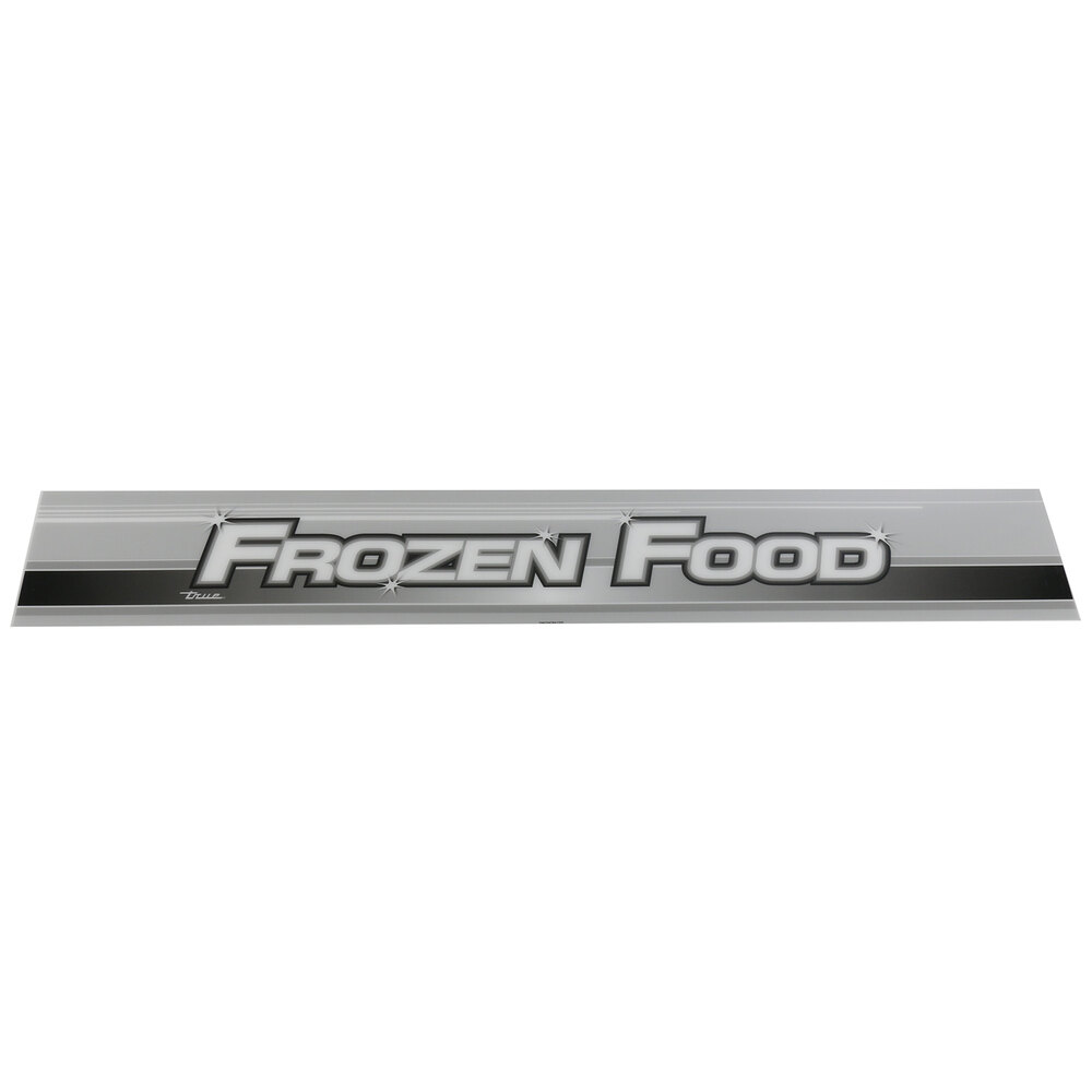 True Refrigeration 883663 Frozen Food Sign Black/Silver