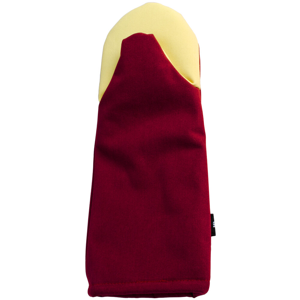 San Jamar KT0115K Cool Touch Flame™ 15" Puppet Style Oven Mitt