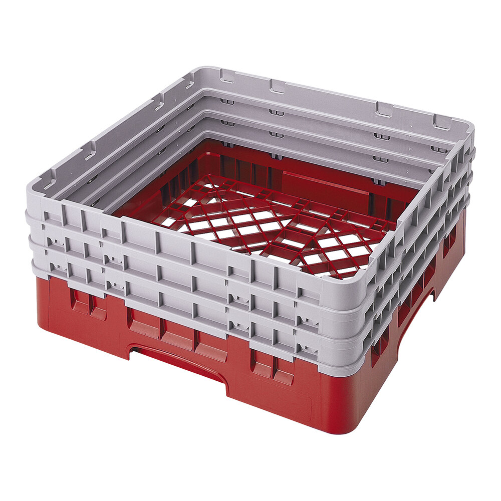 Cambro BR712163 Red Camrack Customizable Full Size Base Rack with ...