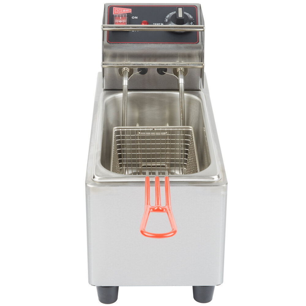 Cecilware EL6 Stainless Steel Electric Commercial Countertop Deep Fryer ...