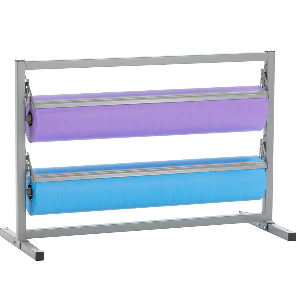 Bulman T367R-30 30" Two Deck Tower Paper Rack with Straight Edge Blade