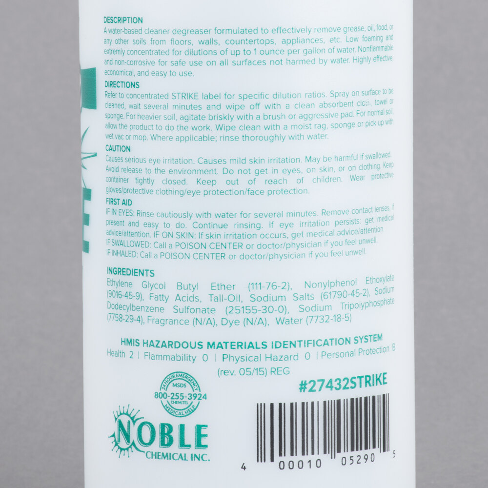 32 oz. Labeled Bottle for Noble Chemical All Purpose Cleaner and ...