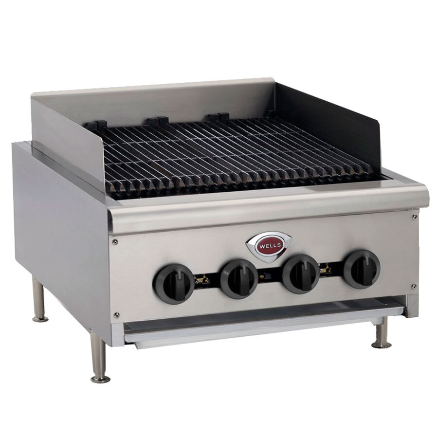 Wells 5H-HDCB4830GNAT Natural Gas Heavy Duty 48" Charbroiler - 160,000 BTU