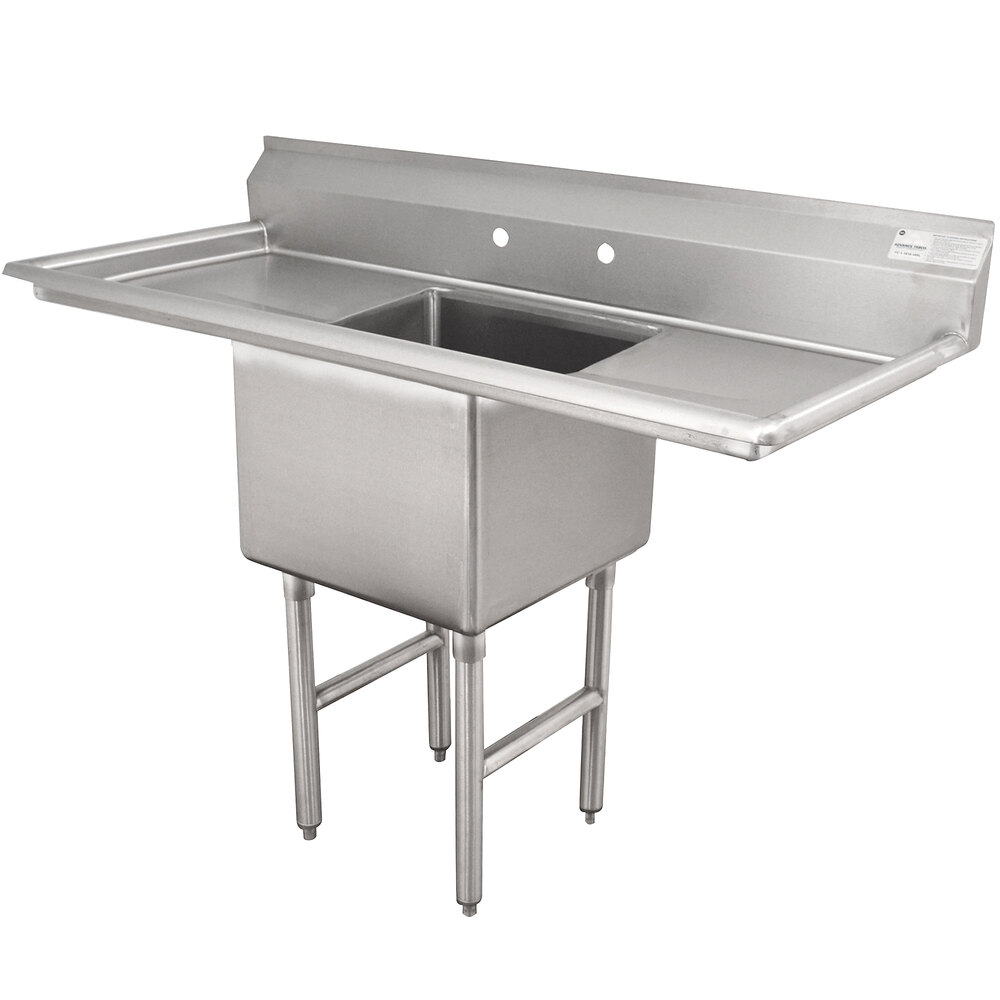 Advance Tabco FC-1-1818-24RL One Compartment Stainless Steel Commercial ...