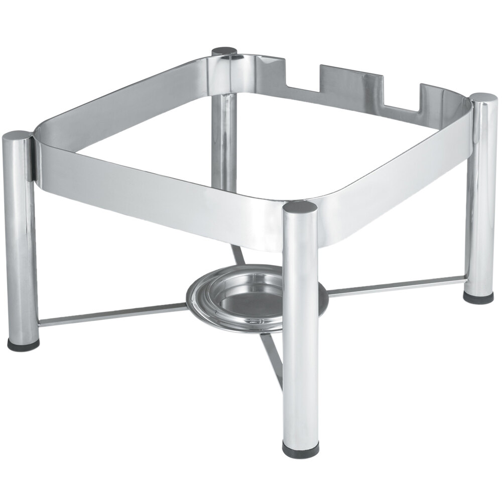 Vollrath 46113 Stainless Steel Chafer Stand for 6 Qt. Square Intrigue ...