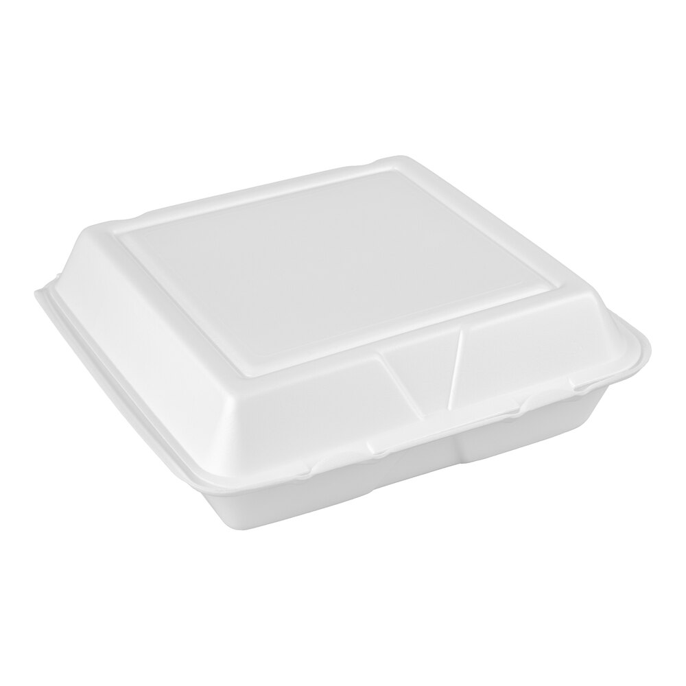 Dart 95HT3R Foam Takeout Container w/ 3 Compartments