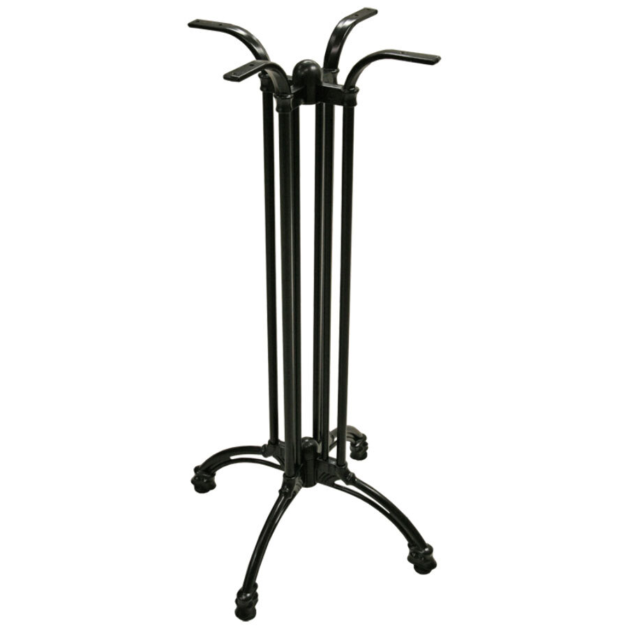 BFM Seating Boca Black Aluminum Bar Height Table Base