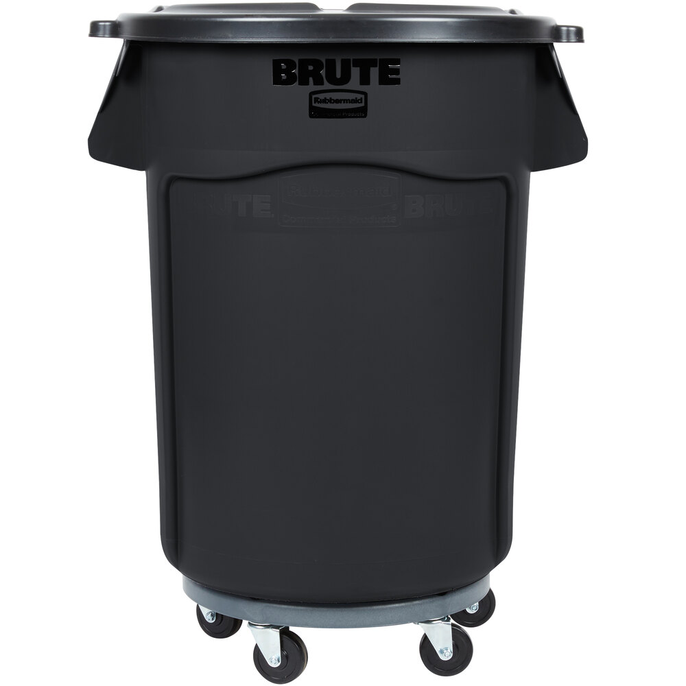 Rubbermaid 690FG44TCBKK BRUTE 44 Gallon Black Executive Trash Can with ...