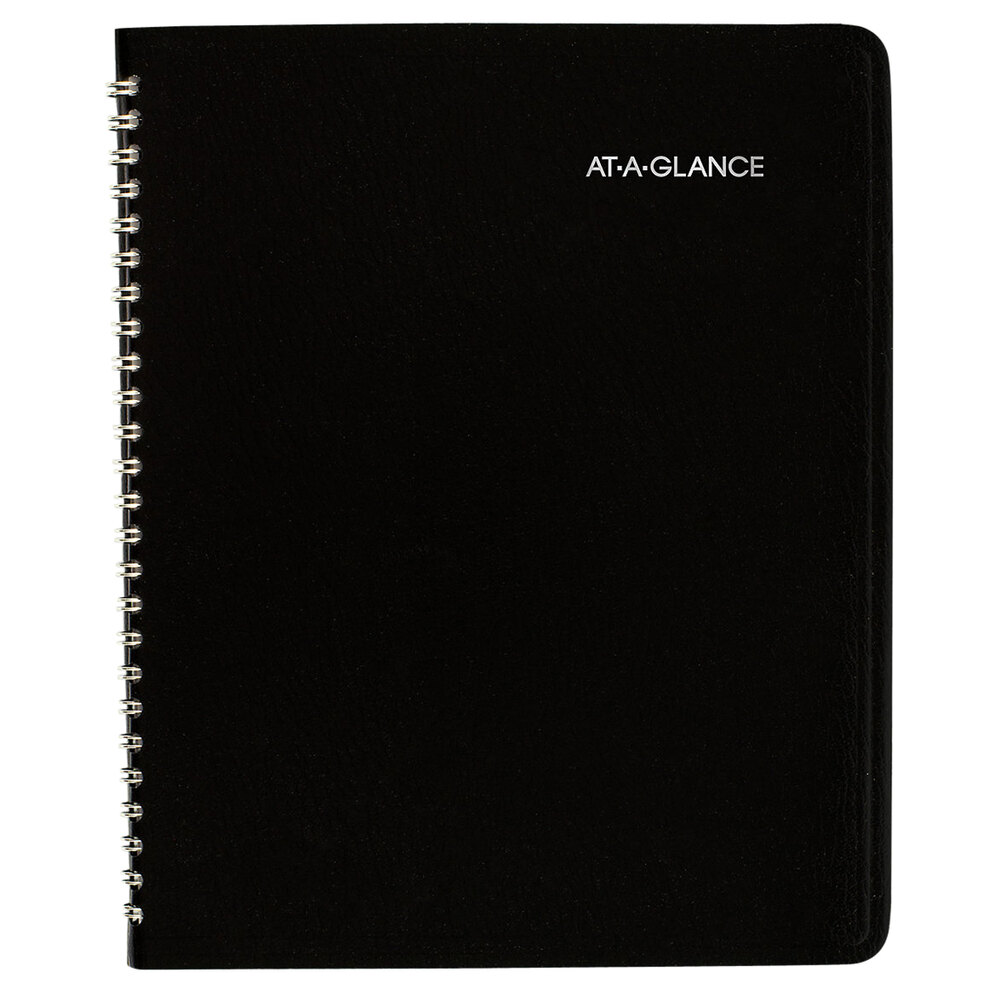 At-A-Glance G40000 DayMinder 6 7/8" x 8 3/4" Black January 2026 ...