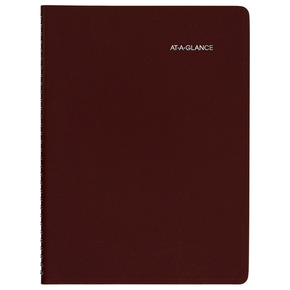 At-A-Glance G52014 DayMinder 8" x 11" Burgundy January 2026 - December ...