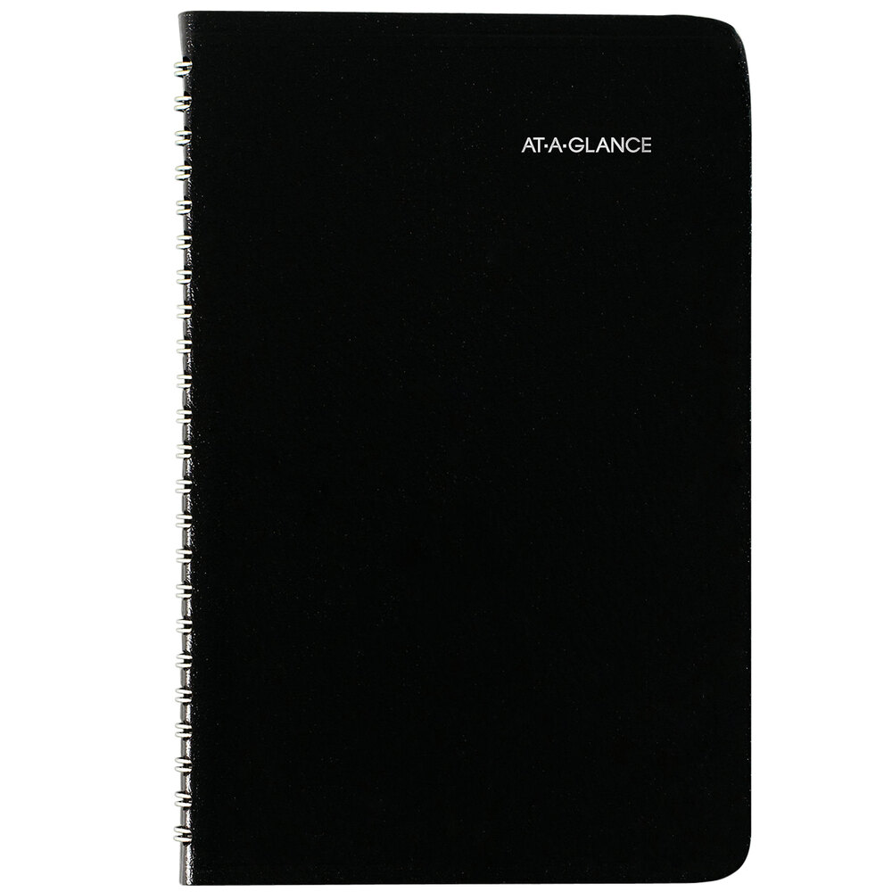 At-A-Glance G21000 DayMinder 4 7/8" x 8" Black January 2026 - December ...