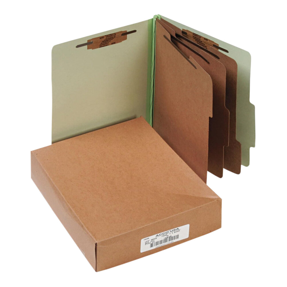 Acco 15048 Letter Size Classification Folder - 10/Box