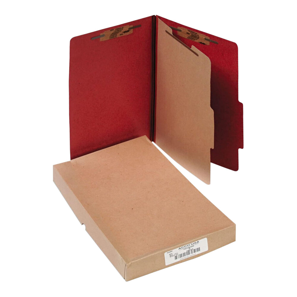 Acco 16034 Legal Size Classification Folder - 10/Box