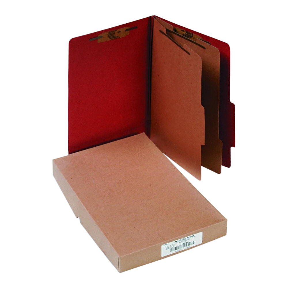 Acco 16036 Legal Size Classification Folder - 10/Box