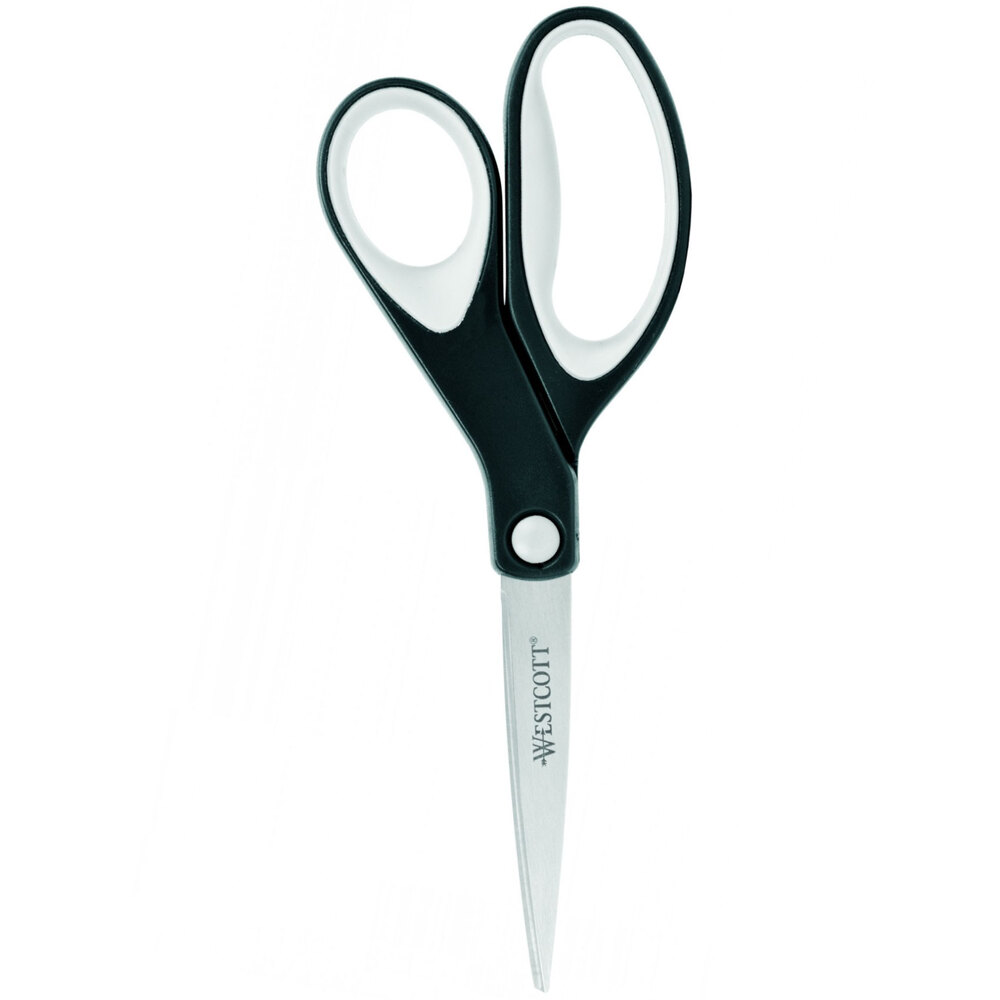 Westcott 15588 KleenEarth 8" Stainless Steel Pointed Tip Scissors with ...