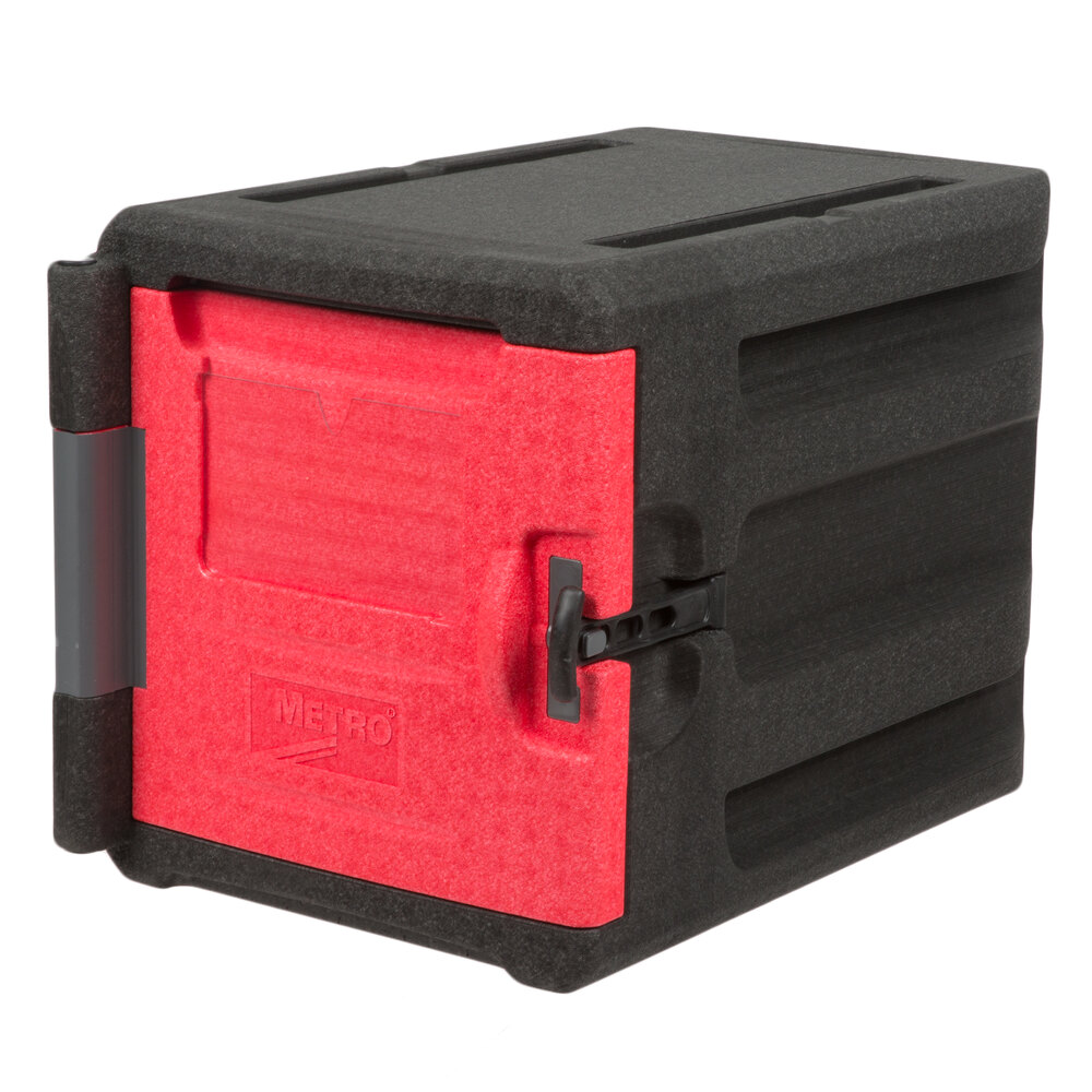 Metro Mightylite Black Front Loading EPP Insulated Food Pan Carrier ...